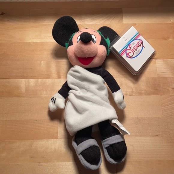 Disney | Toys | Original Nwt Disney Toga Mickey Beanie Plush | Poshmark
